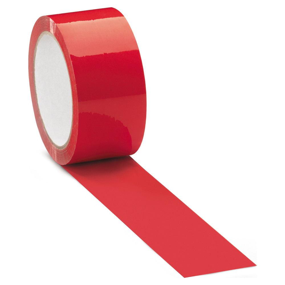 48mm Coloured Polypropylene Packaging Tape, Red | Kwire